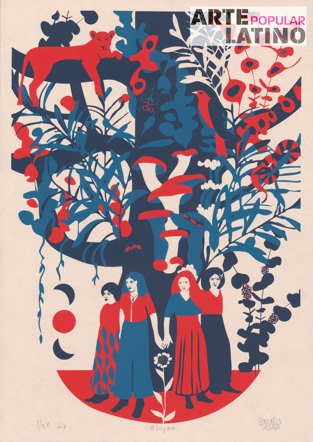 "Chipko", by CECIRO, 2023 - Limited Edition, Serigraphy, Poster, Latin ...