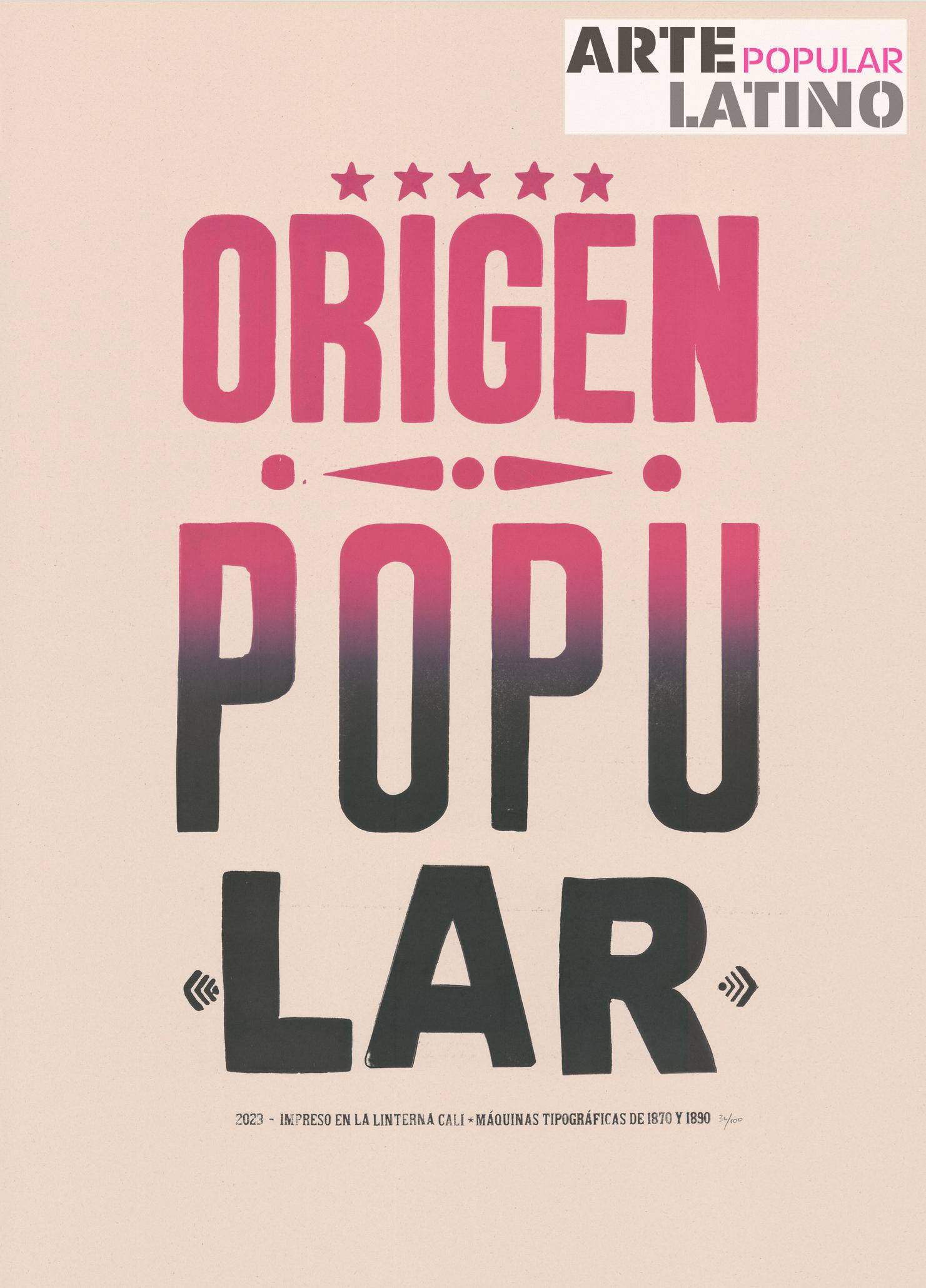 "ORIGEN POPULAR - pink", by La Linterna Cali, 2023 - Limited Edition ...