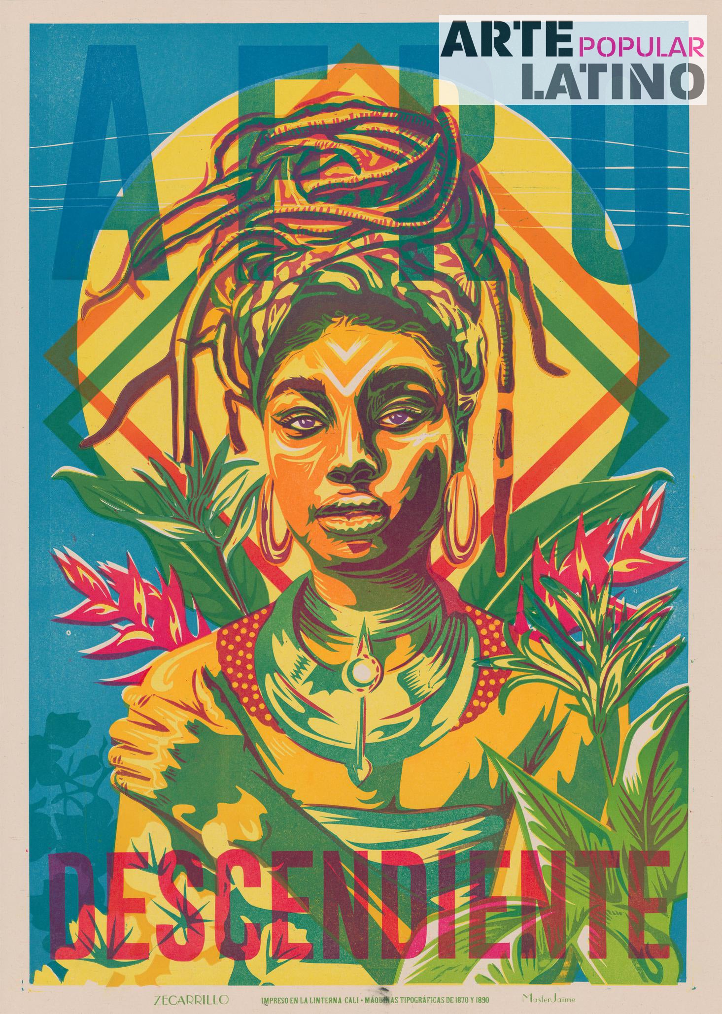 "AFRO Descendiente", by ZECARRILLO, 2023 - Open Edition, Linoprint ...